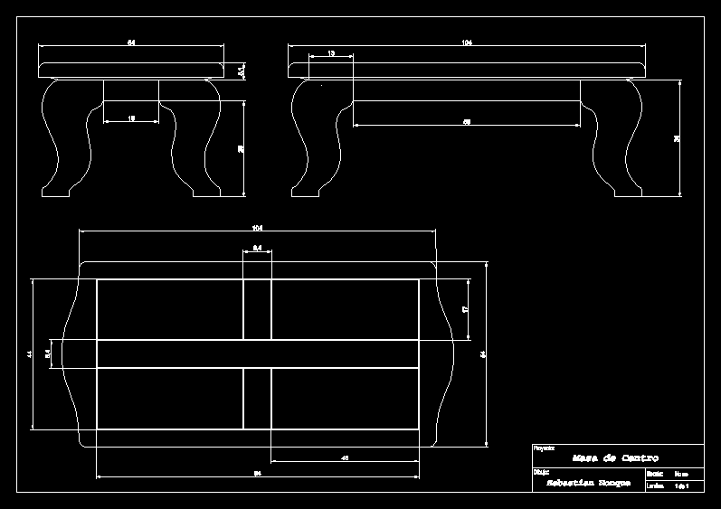 Coffee Table DWG Block For AutoCAD Designs CAD