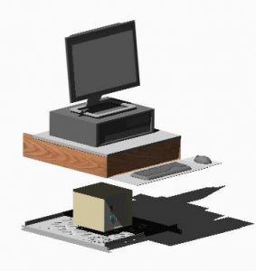 Computer 3D DWG Model for AutoCAD • Designs CAD