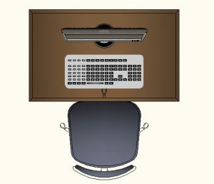 Computer Table DWG Block for AutoCAD • Designs CAD