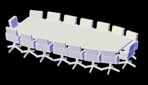Conference Table 3D DWG Model for AutoCAD • Designs CAD