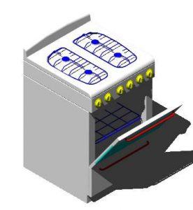 Cooker 3D DWG Model for AutoCAD • Designs CAD