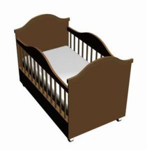 Cot 3D MAX Model for 3D Studio Max • Designs CAD