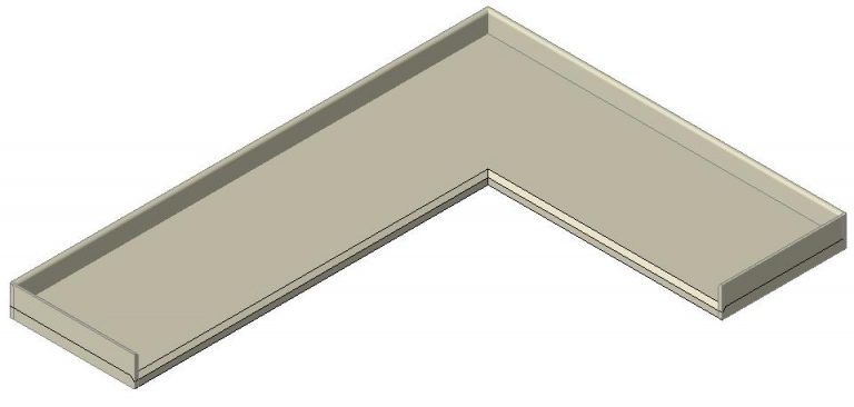 Countertop L DWG Block for AutoCAD • Designs CAD