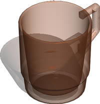 Glass Mug 3D DWG Model for AutoCAD • Designs CAD