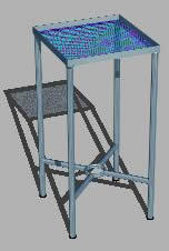 Tall Side Stand 3D DWG Model for AutoCAD • Designs CAD