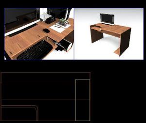 Desk DWG Block for AutoCAD • Designs CAD