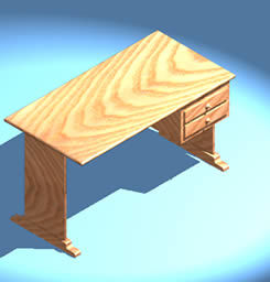 Desk 3D DWG Model for AutoCAD • Designs CAD