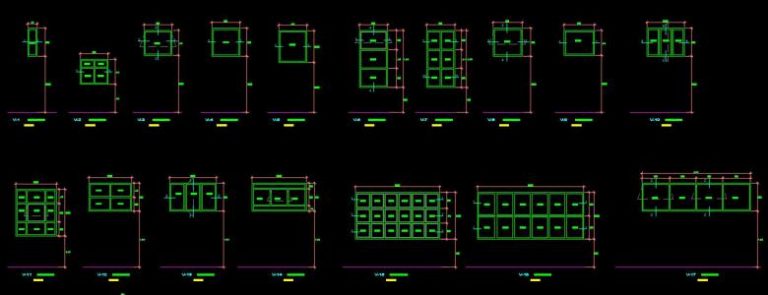 Glass Block- Brick Detail DWG Detail for AutoCAD • Designs CAD