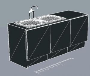 Dishwasher - Freestanding - 3D DWG Model for AutoCAD • Designs CAD