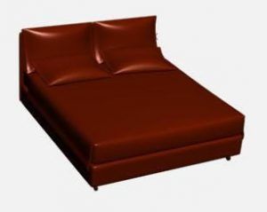 Double Bed 3D 3DS Model for 3D Studio Max • Designs CAD