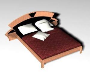 Double Bed 3D MAX Model for 3D Studio Max • Designs CAD