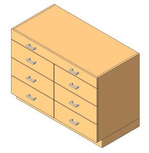 Drawer Library 3D DWG Model for AutoCAD • Designs CAD