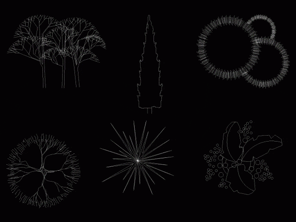 Dynamic Trees 2D DWG Elevation for AutoCAD • Designs CAD