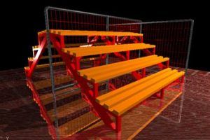 4 Level Table Top Display Shelf 3D DWG Model for AutoCAD • Designs CAD