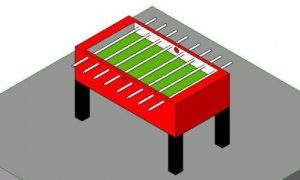 Foosball RFA CAD Drawing • Designs CAD
