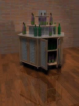 Bar Cabinet 3D 3DS Model for 3D Studio Max • Designs CAD