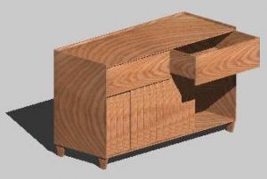 Furniture With Drawers 3D DWG Model for AutoCAD • Designs CAD