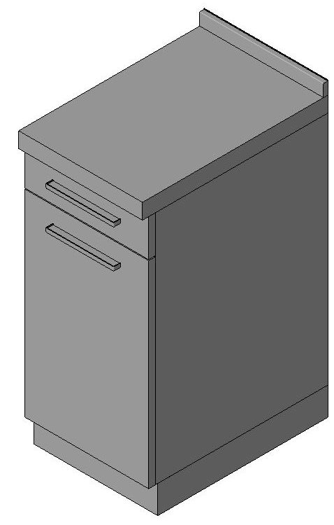 Furniture Kitchen 3D RFA Model • Designs CAD