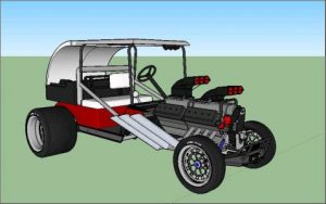 Golf Cart 3D SKP Model for SketchUp • Designs CAD