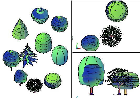 Different Shape of Trees 3D 3DS Full Project for 3D Studio Max ...