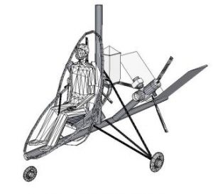 Gyrocopter Voyagyr 3D SKP Model for SketchUp • Designs CAD
