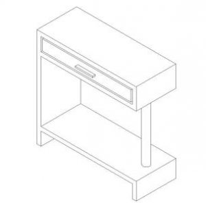 Hall Table RFA CAD Drawing • Designs CAD