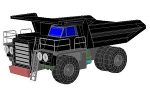Heavy-Duty Dump Truck 3D DWG Model for AutoCAD | DesignsCAD