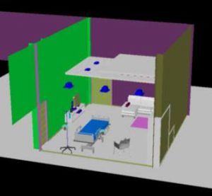 Hospital Room 3D DWG Model for AutoCAD • Designs CAD