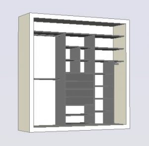 Interior Closet DWG Block for AutoCAD | DesignsCAD