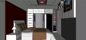 Interior Bedroom 3D SKP Model for SketchUp • Designs CAD
