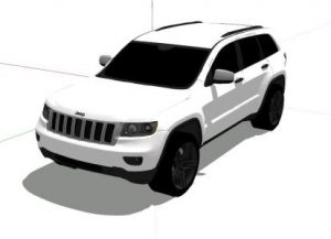 Jeep Grand Cherokee 3D SKP Model for SketchUp • Designs CAD