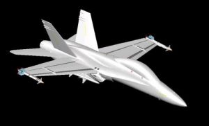 Jet Plane - 3D DWG Plan for AutoCAD • Designs CAD