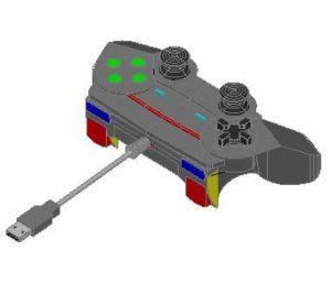 Joystick 3D DWG Model for AutoCAD • Designs CAD