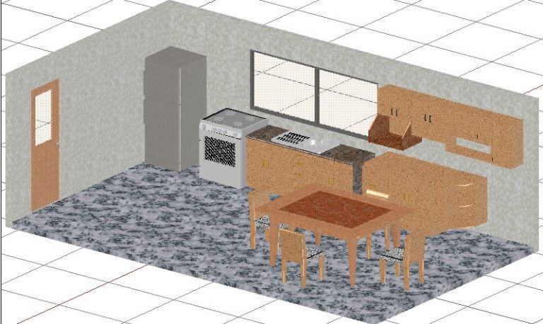 Kitchen 3D DWG Model for AutoCAD • Designs CAD
