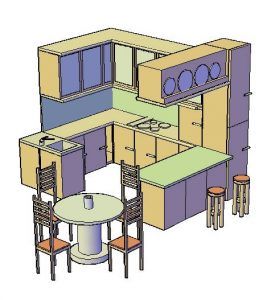 Kitchen 3D DWG Model for AutoCAD • Designs CAD