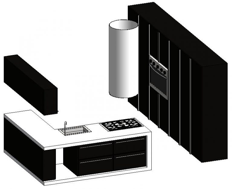 Kitchen 3D DWG Model for AutoCAD • Designs CAD