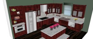 Kitchen 3D SKP Model for SketchUp • Designs CAD