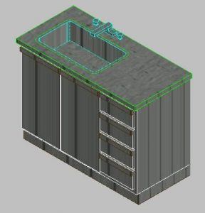 Kitchen Furniture 3D DWG Model for AutoCAD • Designs CAD