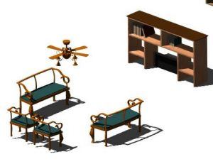 Living Room Equipment 3D DWG Model for AutoCAD • Designs CAD