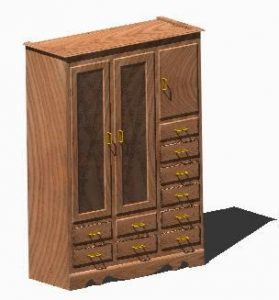 Locker 3D DWG Model for AutoCAD • Designs CAD