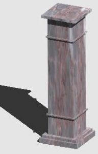 Marble Base 3D DWG Model for AutoCAD • Designs CAD