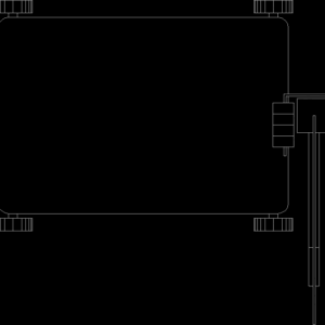 Mechanical Platform Scale DWG Block for AutoCAD | Designs CAD
