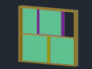 Metal Window Frames 3D DWG Model for AutoCAD • Designs CAD
