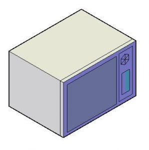 Microwave 3D DWG Model for AutoCAD • Designs CAD