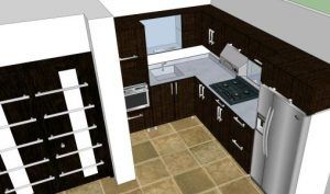 Modern Kitchen 3D SKP Detail for SketchUp • Designs CAD