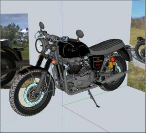 Motorcycle 80 - 3D SKP Model for SketchUp • Designs CAD