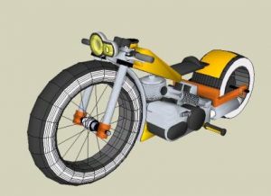 Motorcycle 3D SKP Model for SketchUp • Designs CAD