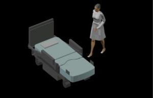 Nurse And Stretcher 3D DWG Detail for AutoCAD • Designs CAD