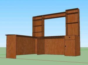 Office Desk 3D SKP Model for SketchUp • Designs CAD
