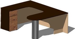 Office Table With Drawers 3D DWG Model for AutoCAD • Designs CAD
